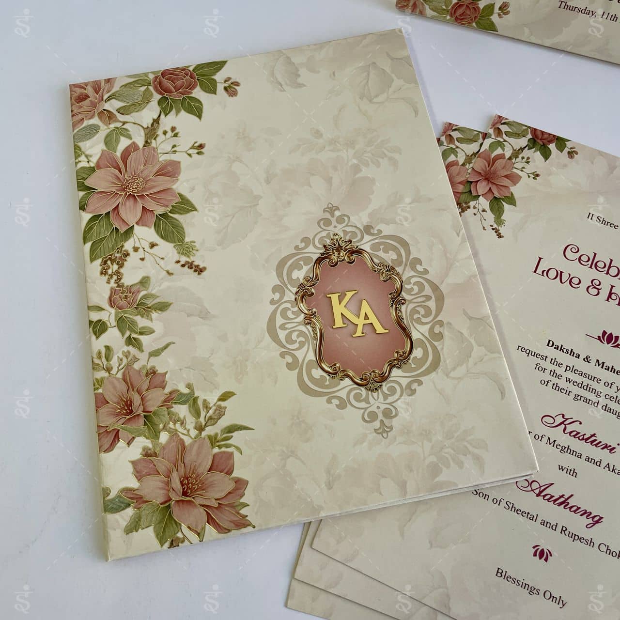 Christian Wedding Invitation Cards | Elegant Christian Marriage Invitations