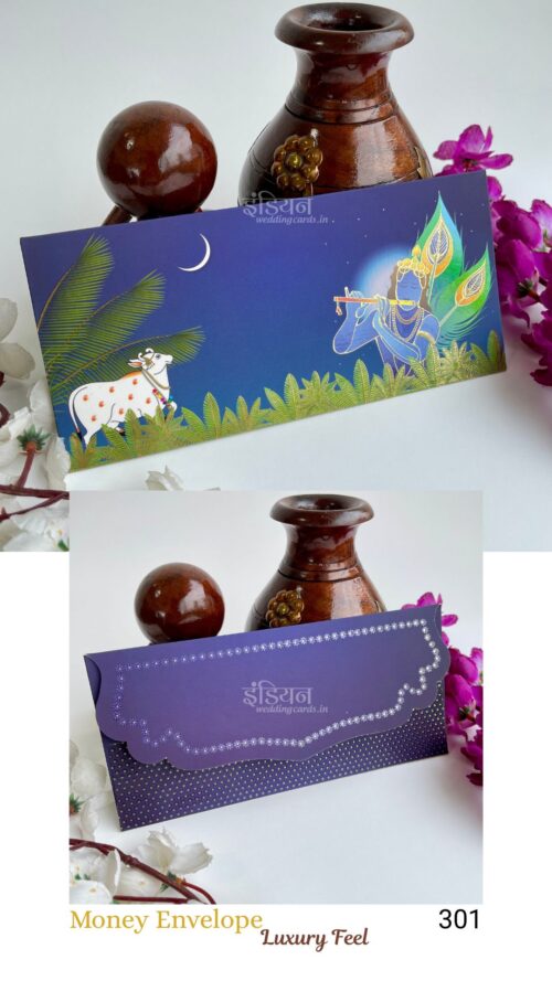 Krishna & Pichwai Kala Luxury Premium Money Gift Envelope Wedding ...